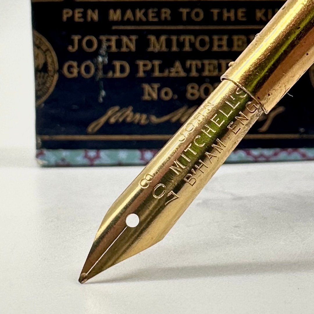 Vtg John Mitchell's 807 Fountain Pen Nib Vtg Calligraphy Dip Pen Nib - Etsy