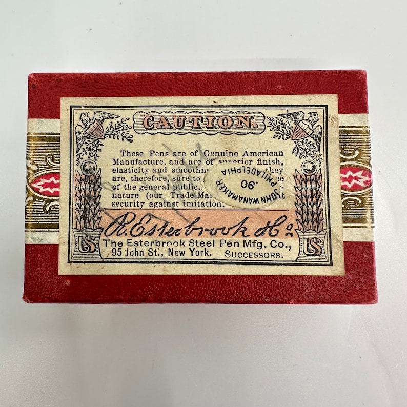 Antique Esterbrook Bank Pen No.14 Dip Pen Nib STRAIGHT VENT Circa 1910 ...