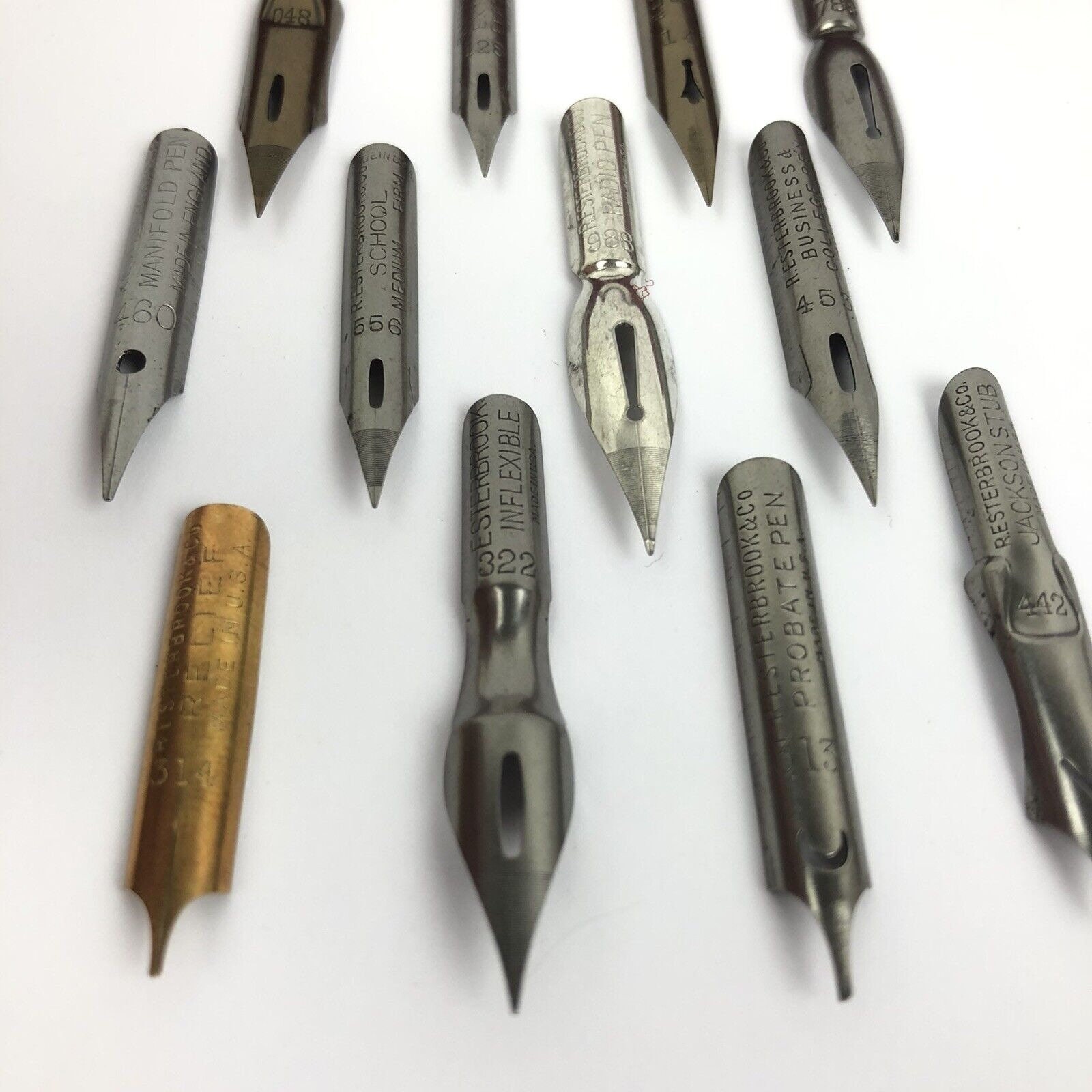 12 Esterbrook Pen Nibs From Assortment 7 NEW Vintage Radio Bank Falcon ...