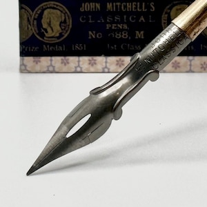 Antique John Mitchell's 688 M CLASSICAL Pen Nib Vtg Calligraphy Dip Pen Nib - Etsy
