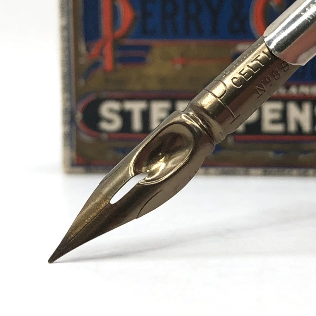 X2 Perry & Co No. 85 M CELTIC Pen Nib Antique Calligraphy Dip Pen - Etsy