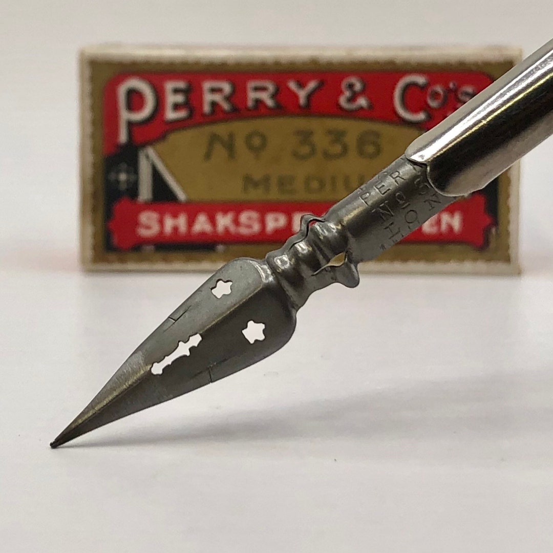 Perry & Co No. 336 M Shakespear Pen Nib RARE Vintage - Etsy