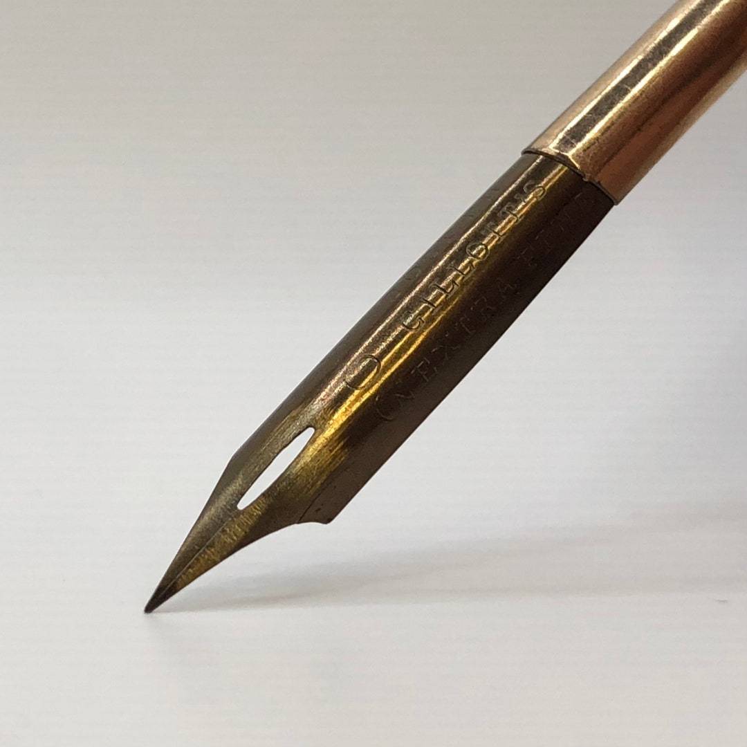 X3 Joseph Gillott 303 Nib Willow - Antique Dip Pen- Multi-directional ...