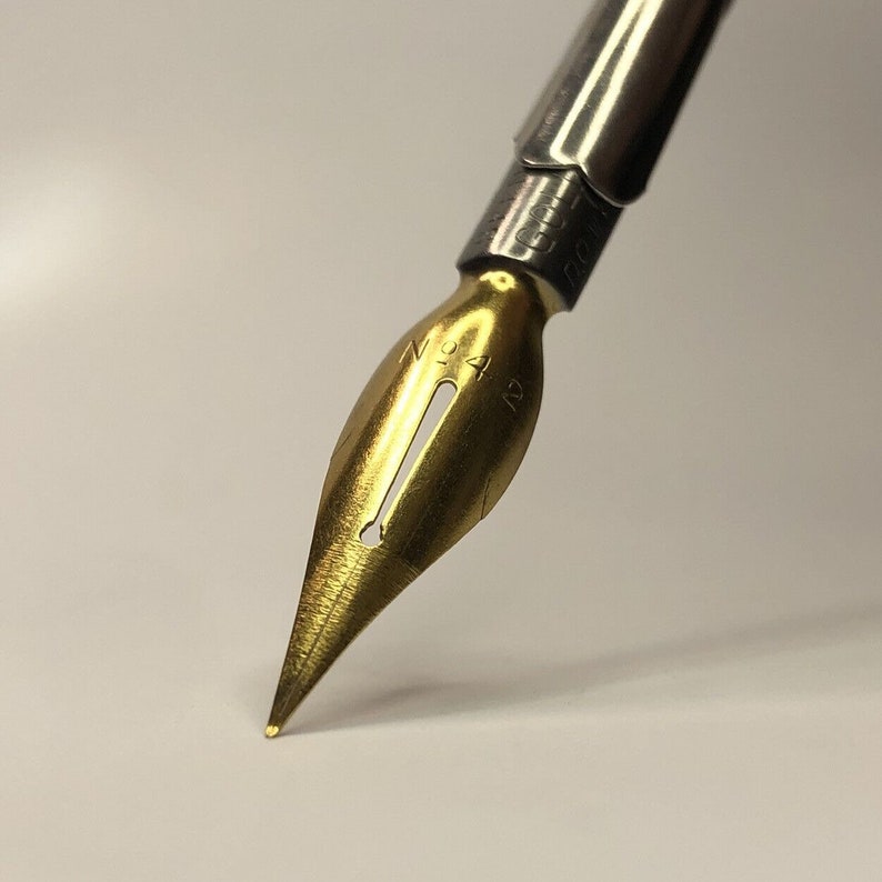 X3 Spencerian No 42 Gold Point Dome Pointed Dip Pen Nibs Vintage NOS - Etsy