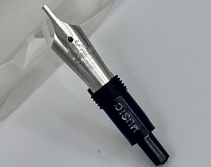 Osmiroid Vintage MUSIC Nib Screw in Threaded Fountain Pen Nibs Oblique ...