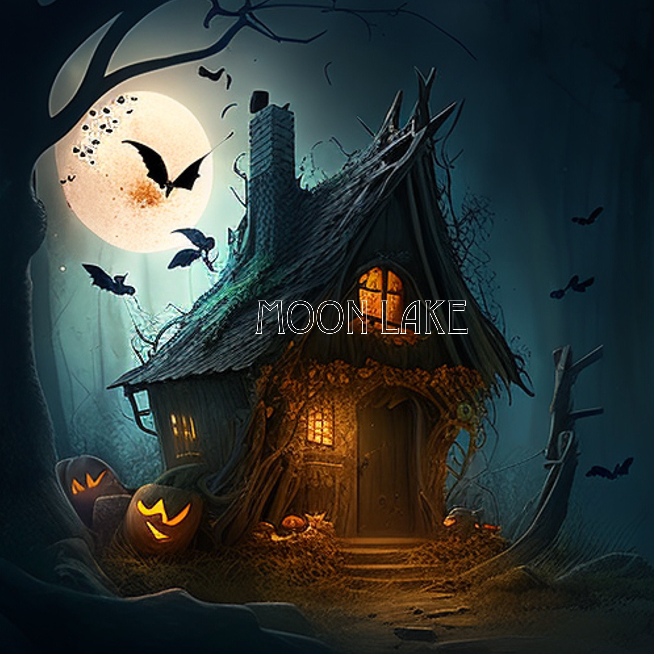 Set of 5 Haunted/witch House Digital Images; Horror Digital Images ...