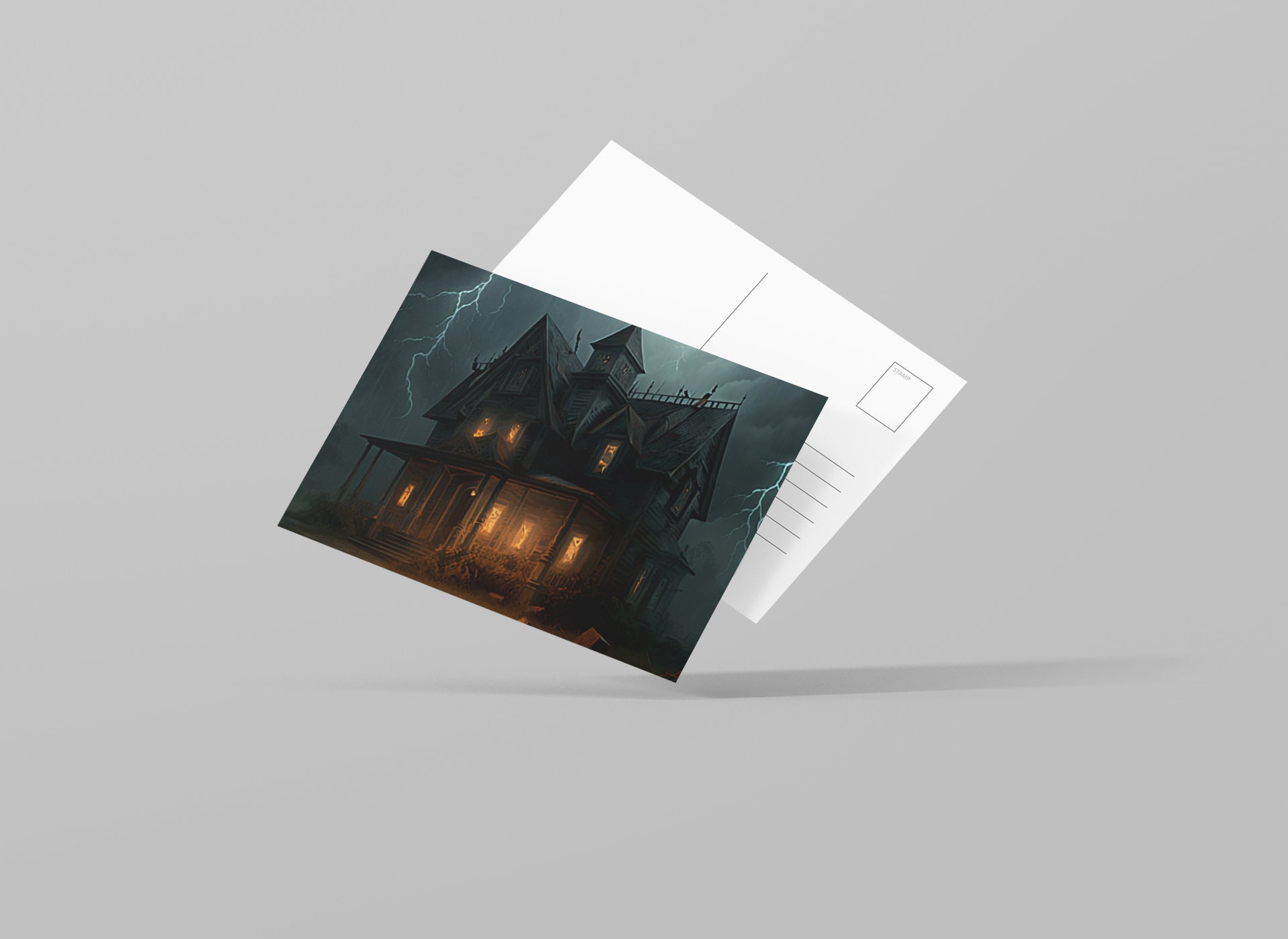 Set of 5 Haunted/witch House Digital Images; Horror Digital Images ...