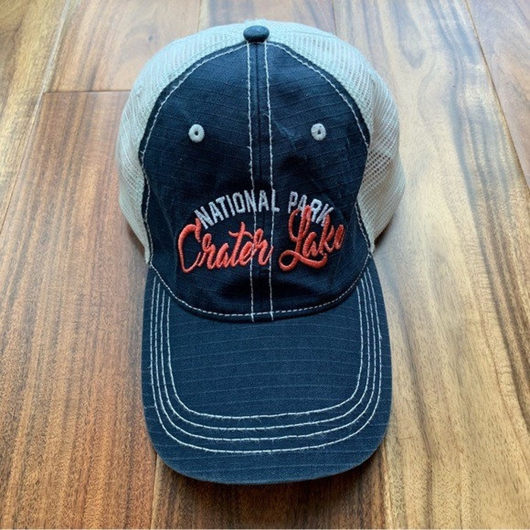 National Park Crater Lake Oregon Embroidered Adjustable Trucker Hat Cap ...
