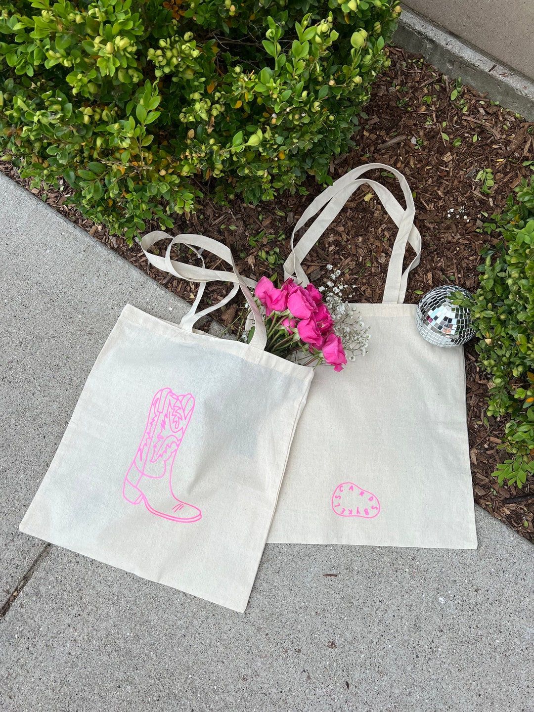 Cowboy Boot Tote Bag! - Etsy