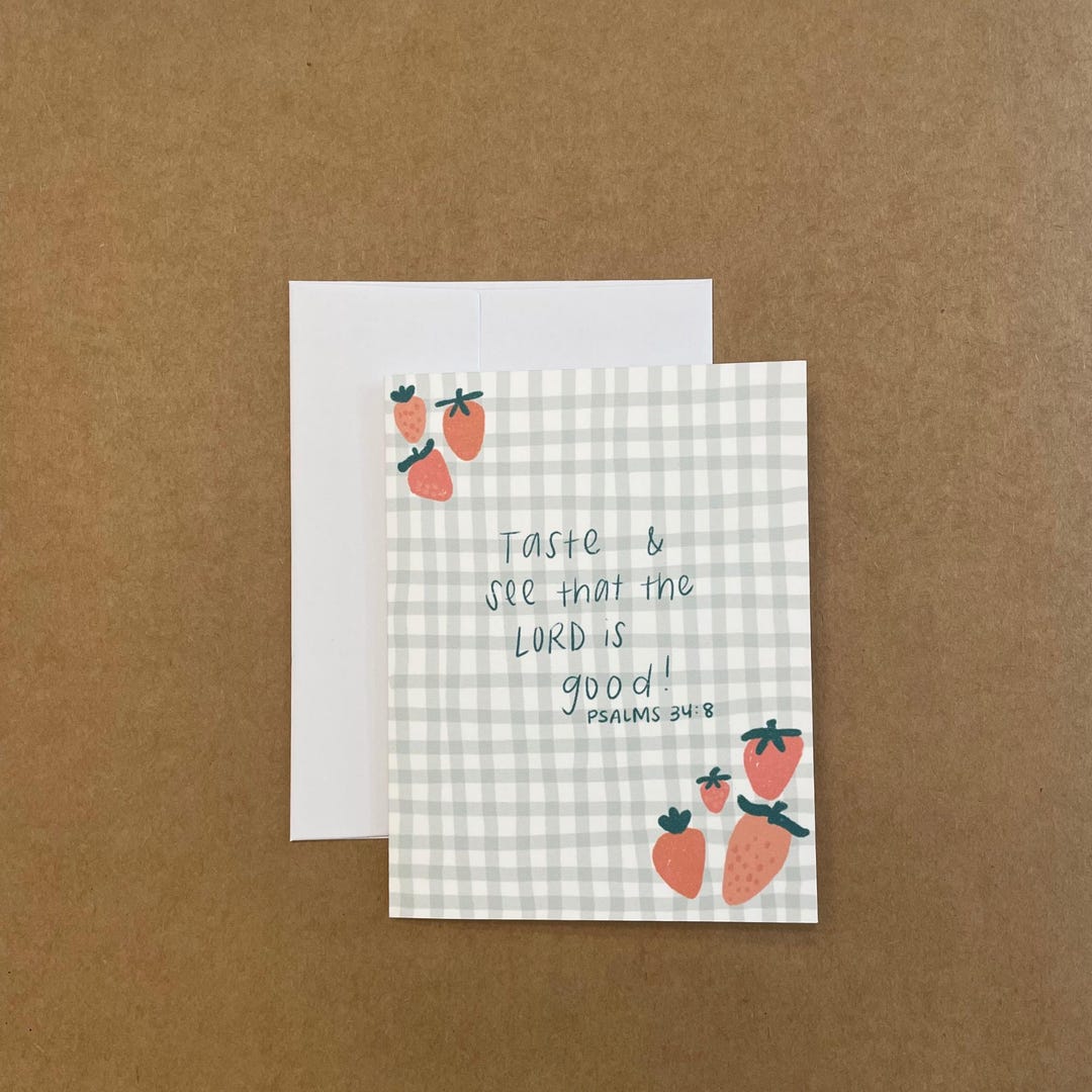 Taste and See Scripture Card - Etsy