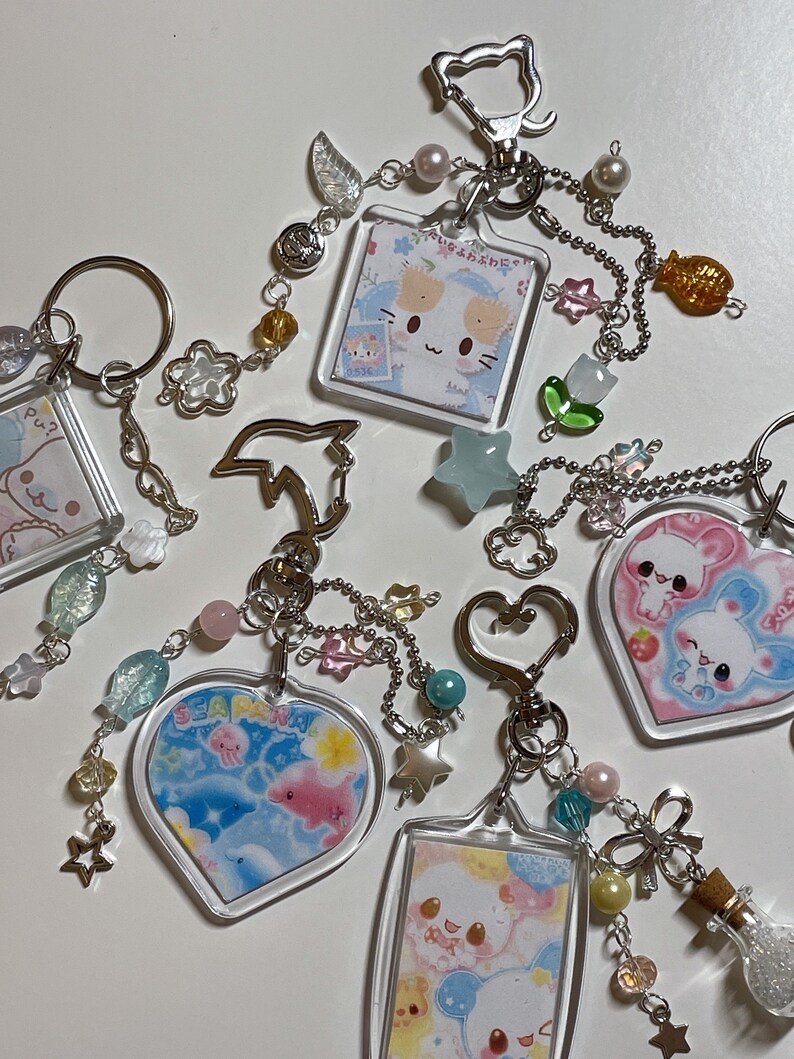 Nostalgia Clutter Character Keychains - Etsy