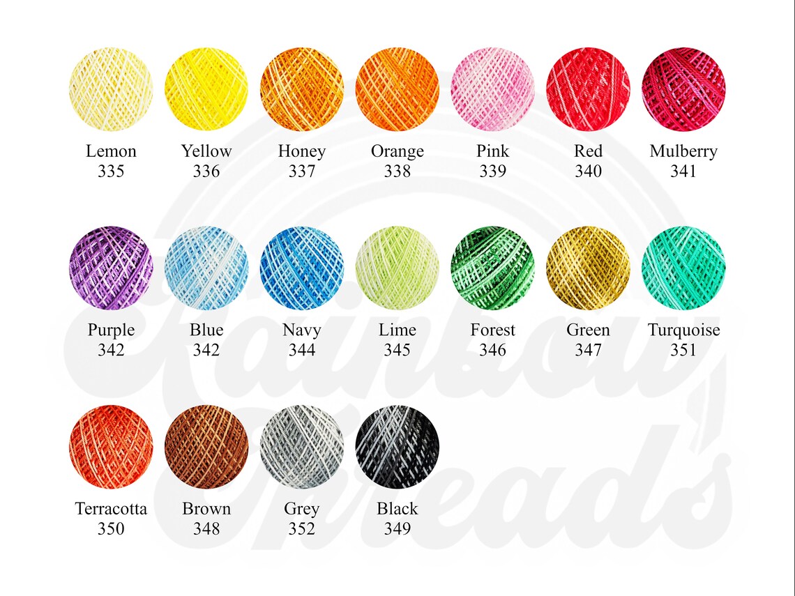 KAJA Cotton Crochet Thread Size 15 Soft and Supple Solid and Gradient ...