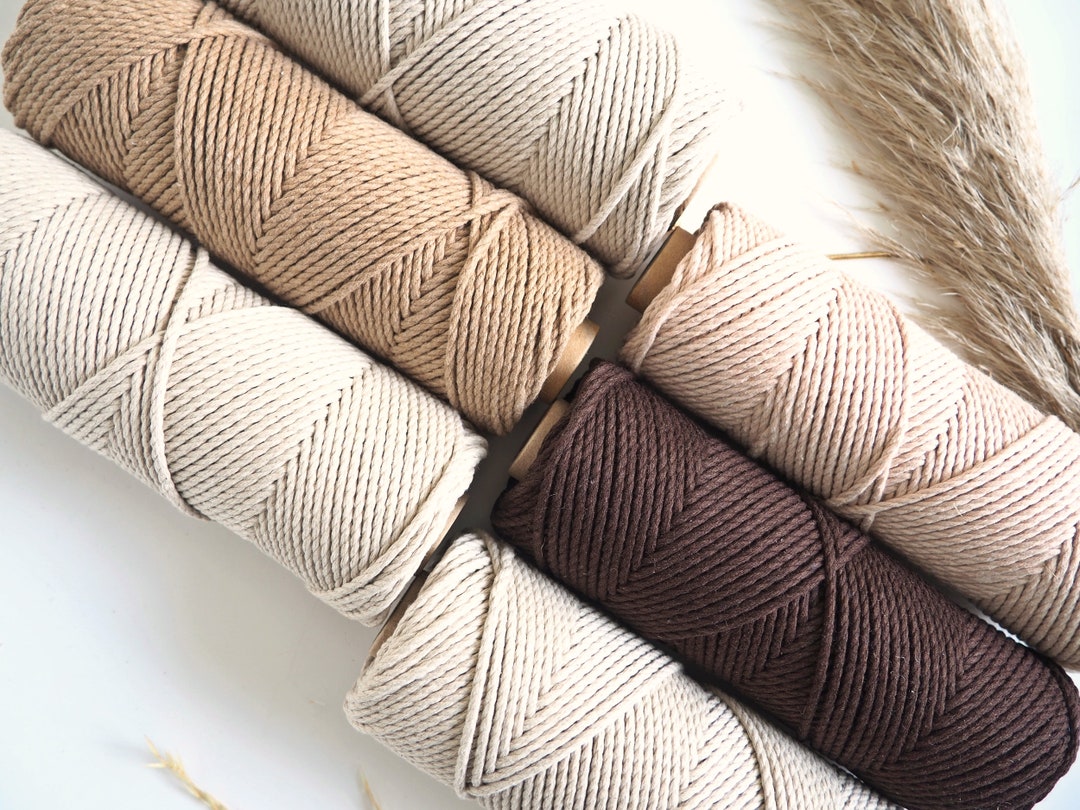 Macrame 3 PLY Twisted 3.5 Mm Cotton Cord / Craft Supplies Based in the ...