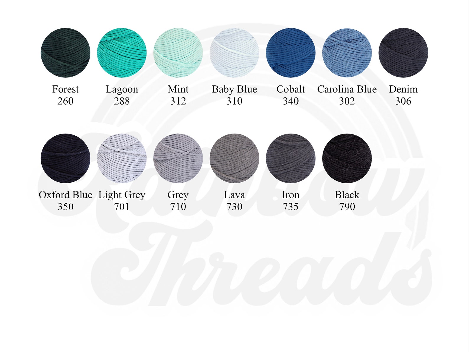 Luxurious Feel Macrame Cotton Cord / 3mm / Single Twisted / 34 Colours ...
