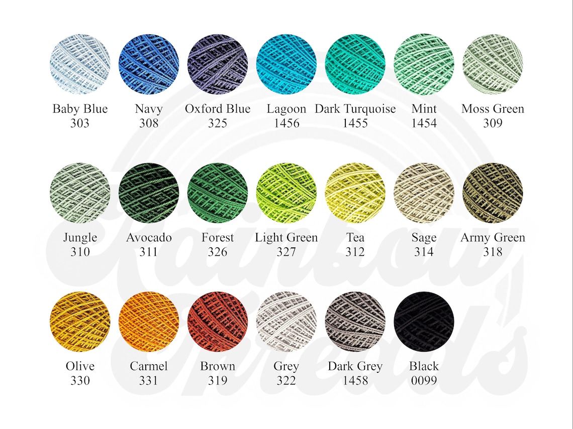 KAJA Cotton Crochet Thread Size 15 Soft and Supple Solid and - Etsy