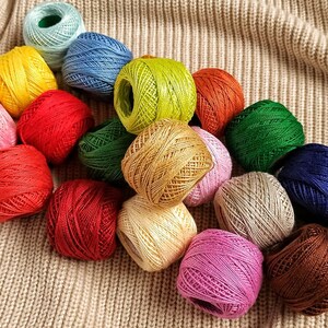 KARAT Cotton Crochet Thread Size 8 Deep and Stunning Colours / 65m / 54 ...