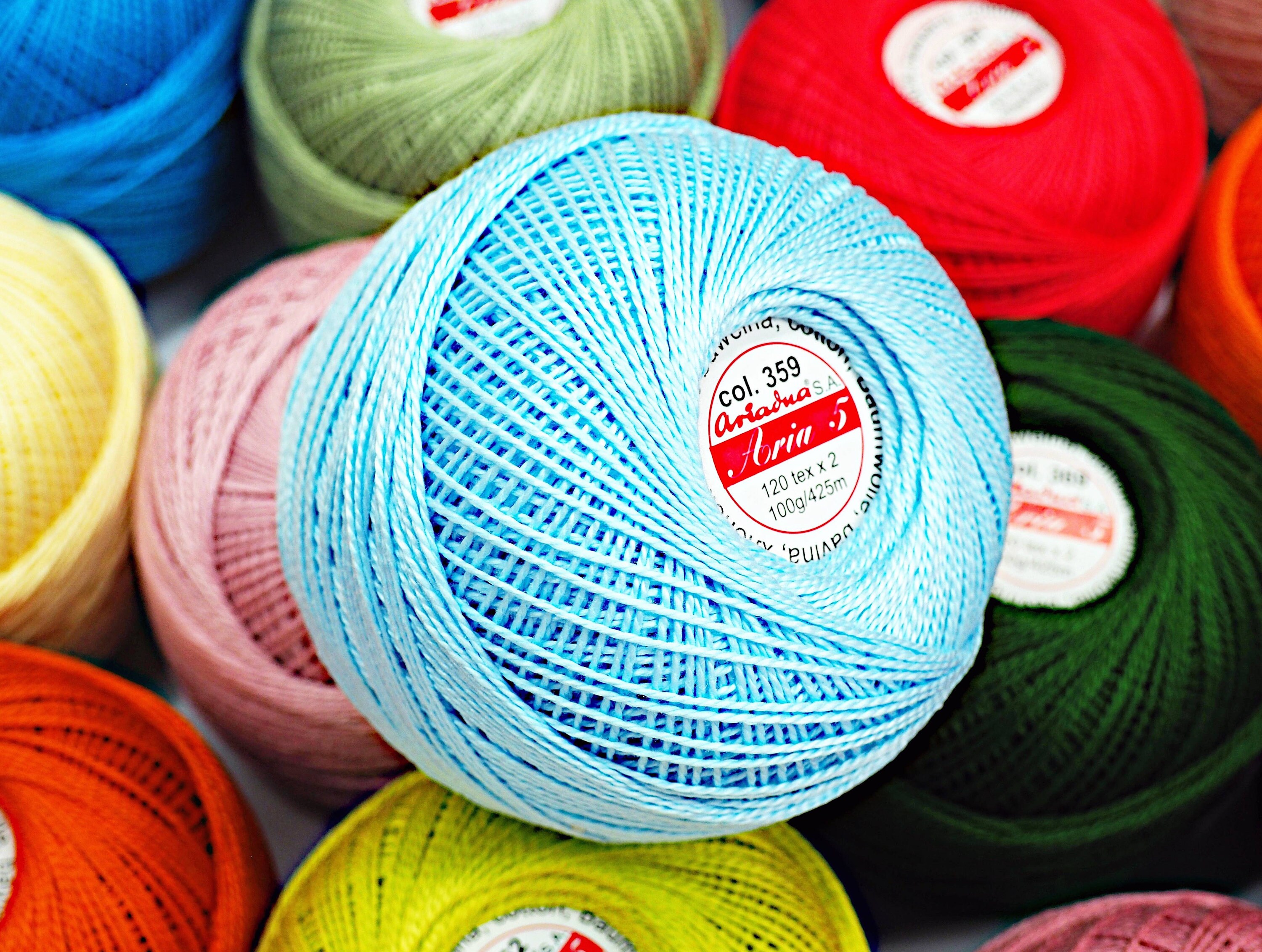 ARIA Cotton Crochet Thread Size 5 Strong and Soft / 425m / 34 - Etsy UK