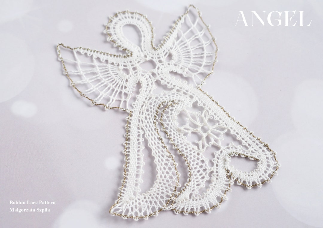 Bobbin Lace Pattern / ANGEL / Lacemaking Patterns DIY - Etsy
