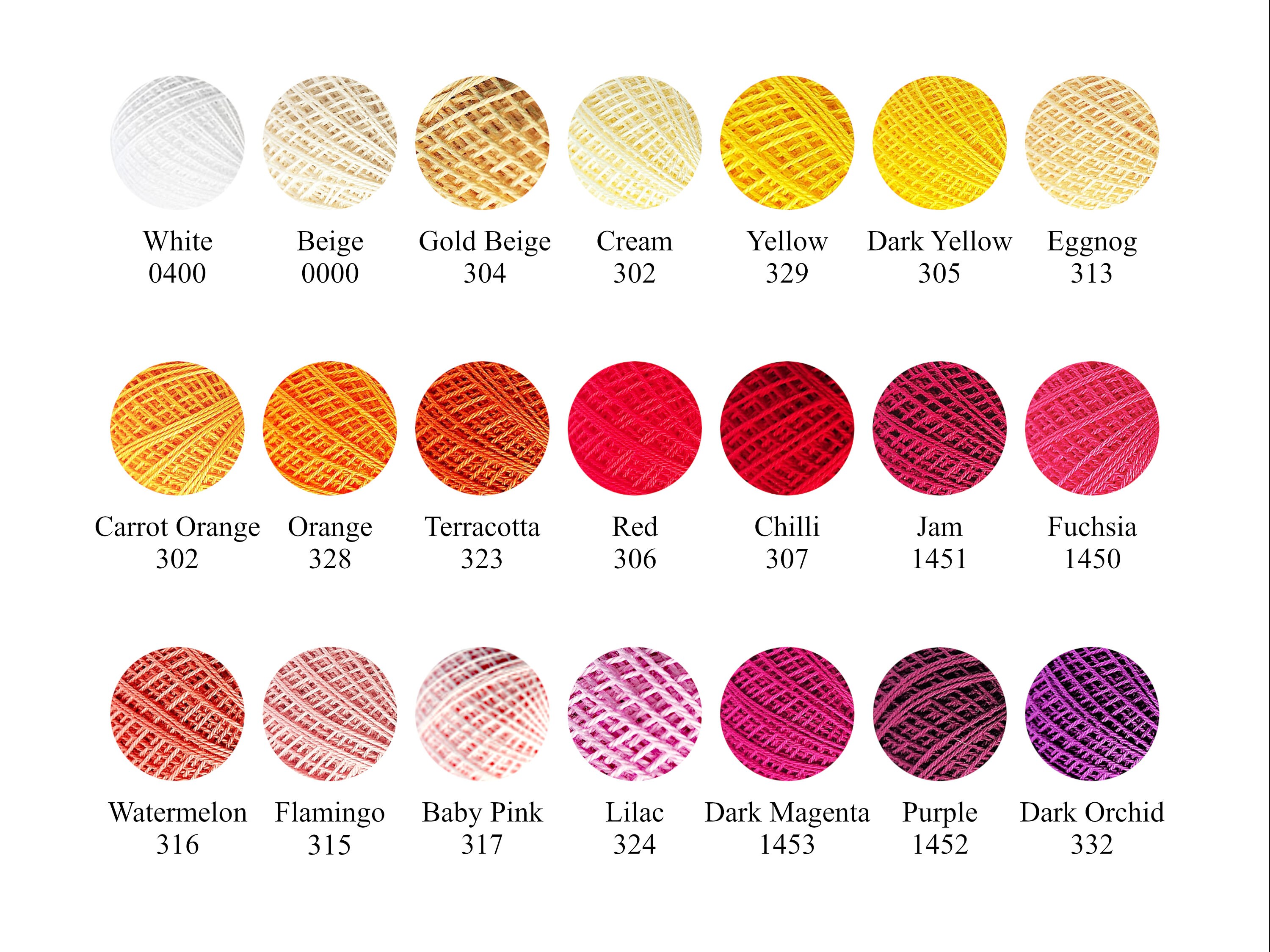 KAJA Cotton Crochet Thread Size 15 Soft and Supple Solid and Gradient ...