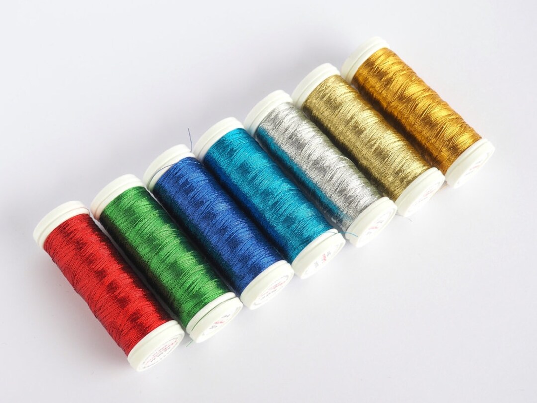 SILVA Metallic Thread / 250m / Embroidery, Bobbin Lace, Cross Stitch ...