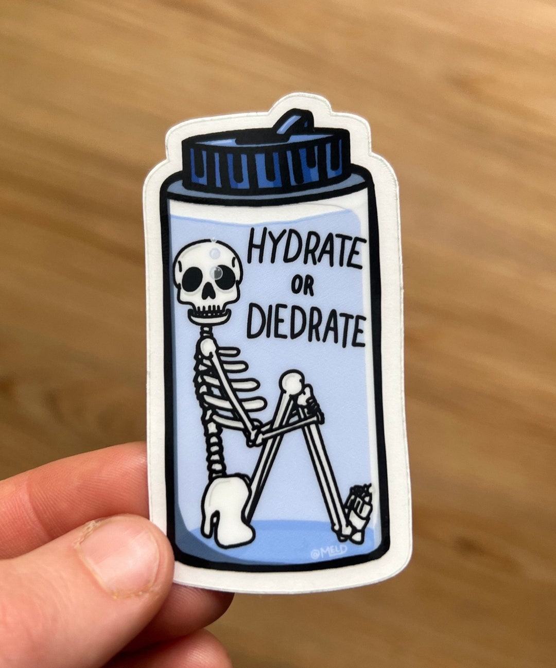 Hydrate or Diedrate Sticker. Made of Durable Weatherproof Vinyl. - Etsy