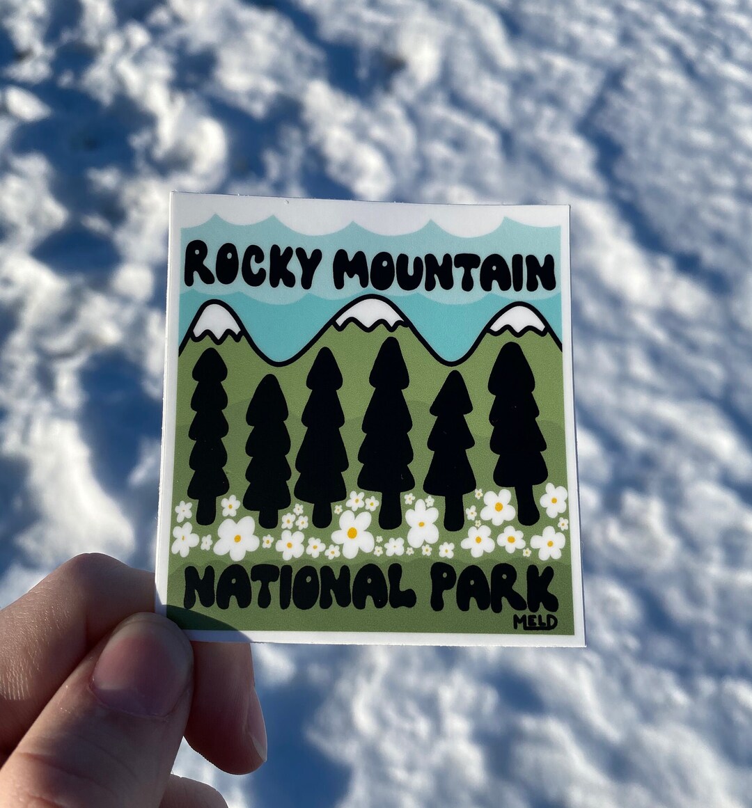 Groovy Rocky Mountain National Park. Durable Weather Proof Vinyl ...