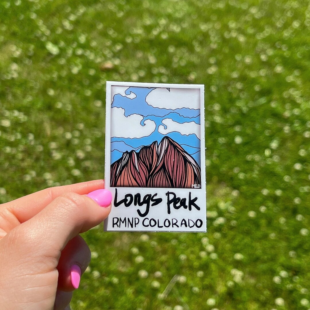 Longs Peak Sticker: RMNP Colorado, Weatherproof Vinyl - Etsy