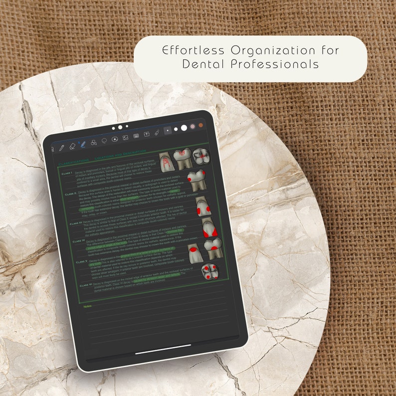 Dental Digital Stickers - Goodnotes, PNG, Notetaking, Hygiene Students ...