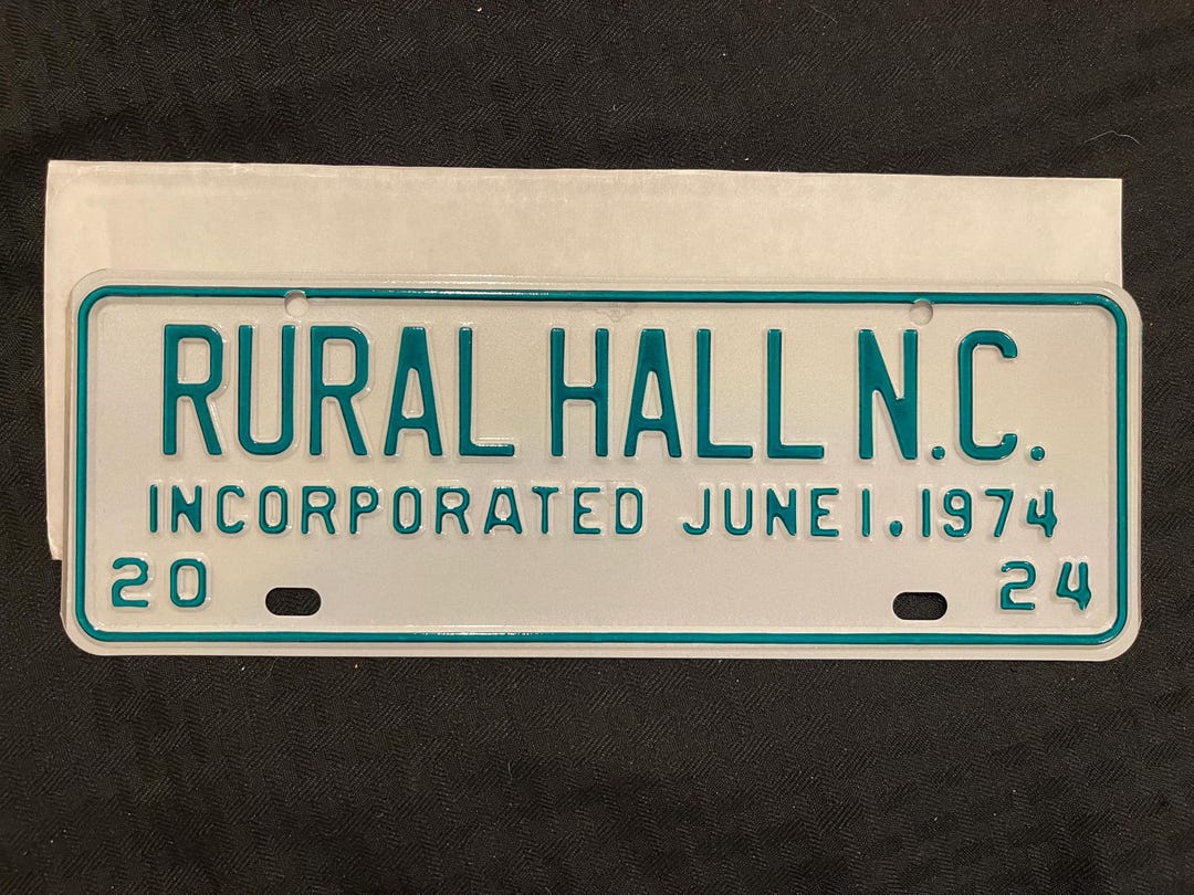 Rural Hall North Carolina NC License Plate - Etsy