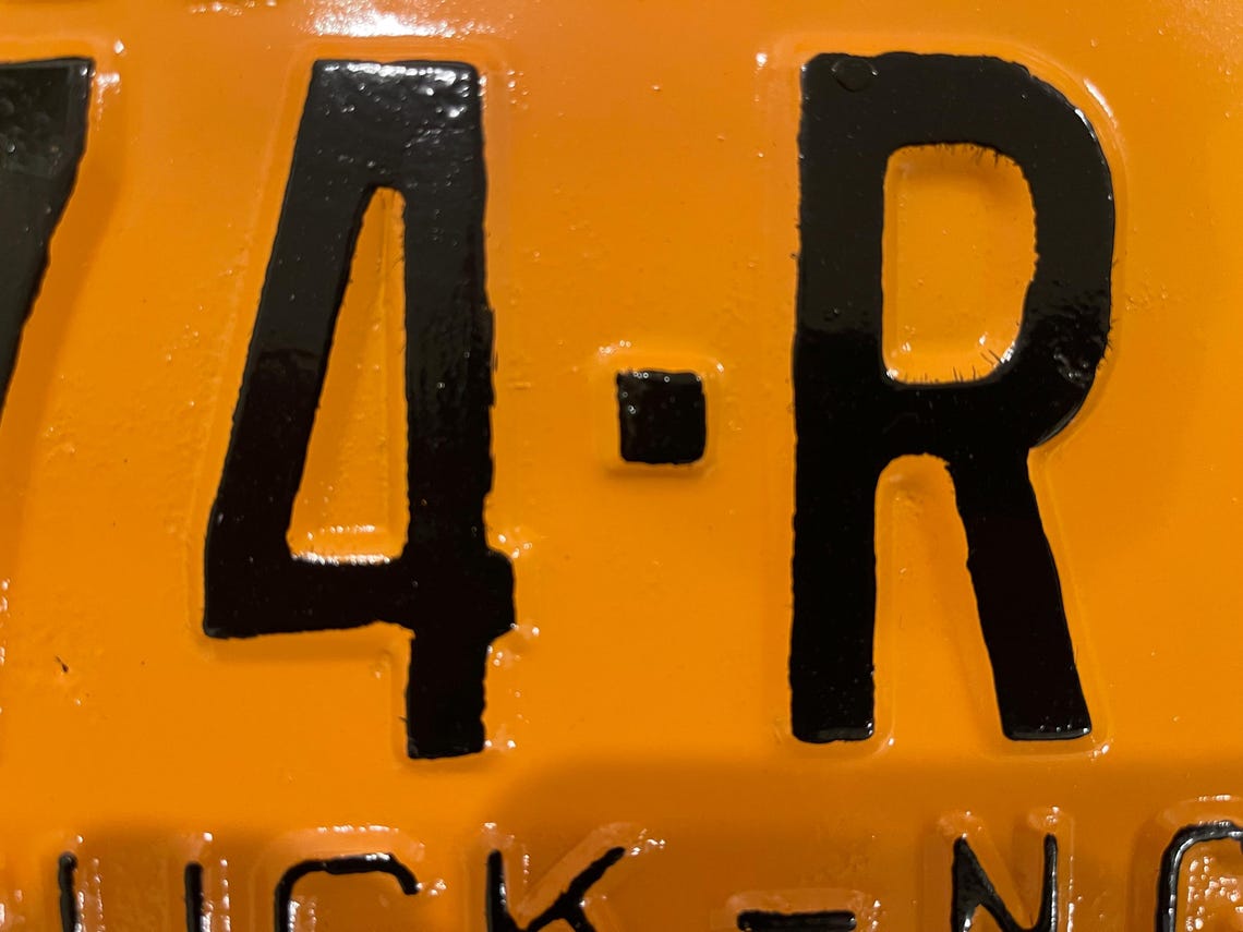 Restored 1966 North Carolina Farm Truck License Plate - Etsy