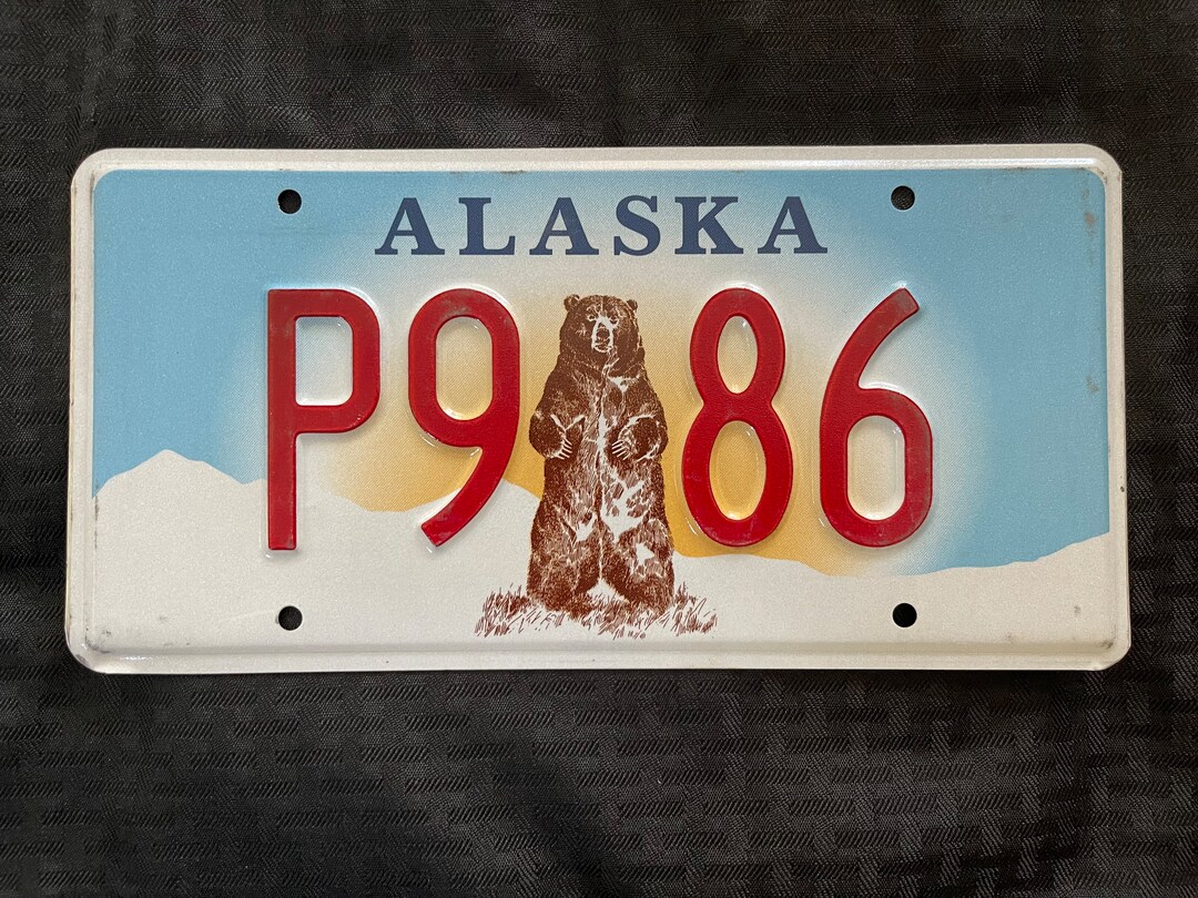Alaska Kodiak Bear License Plate - Etsy