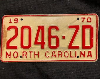 1966 North Carolina Farm Truck License Plate - Etsy