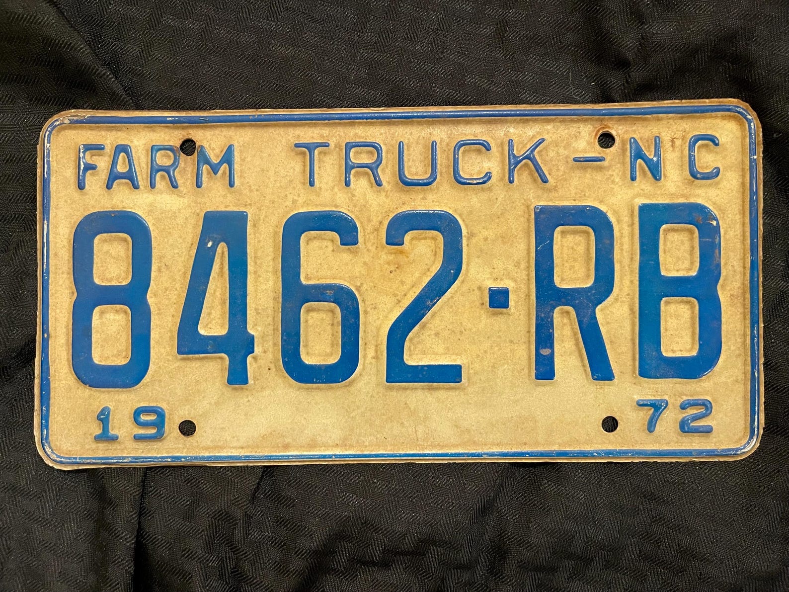 1972 North Carolina Farm Truck License Plate - Etsy