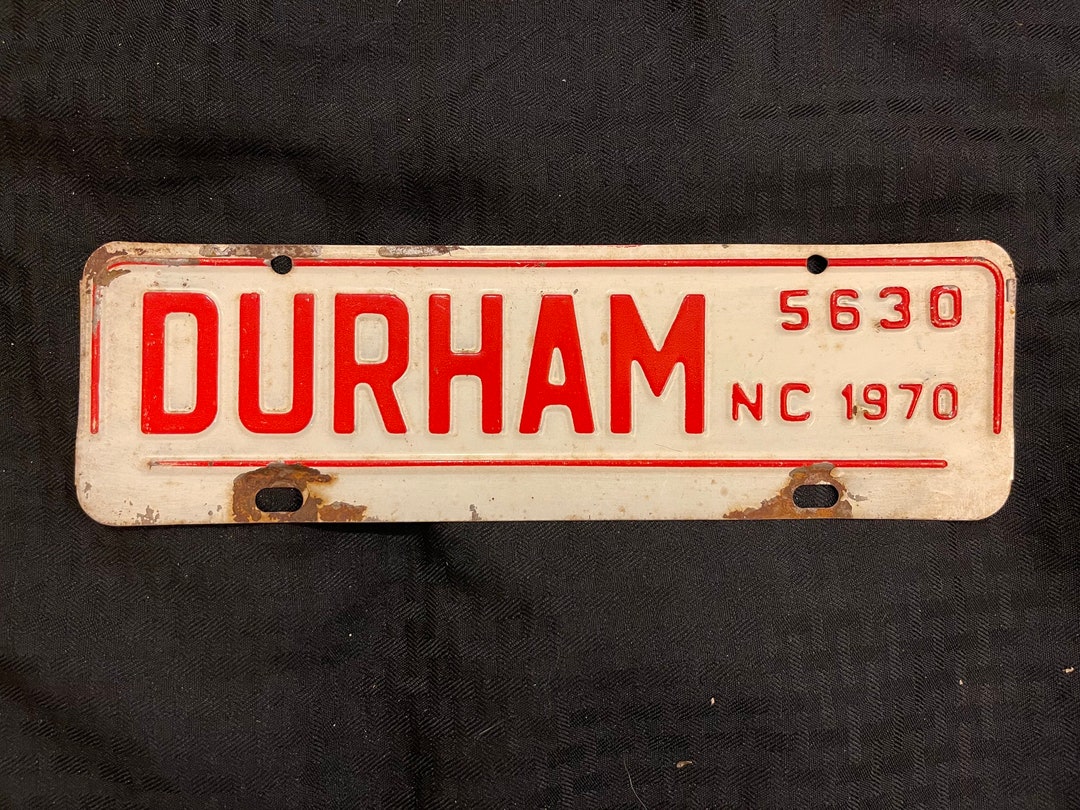 1970 Durham North Carolina City Tag - Etsy