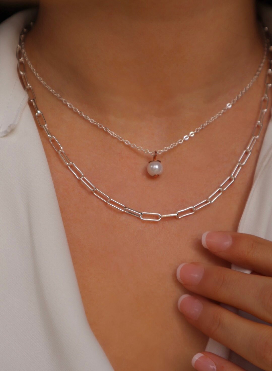 Silver Rectangle Chain Paperclip Chain Large Linked Chain - Etsy