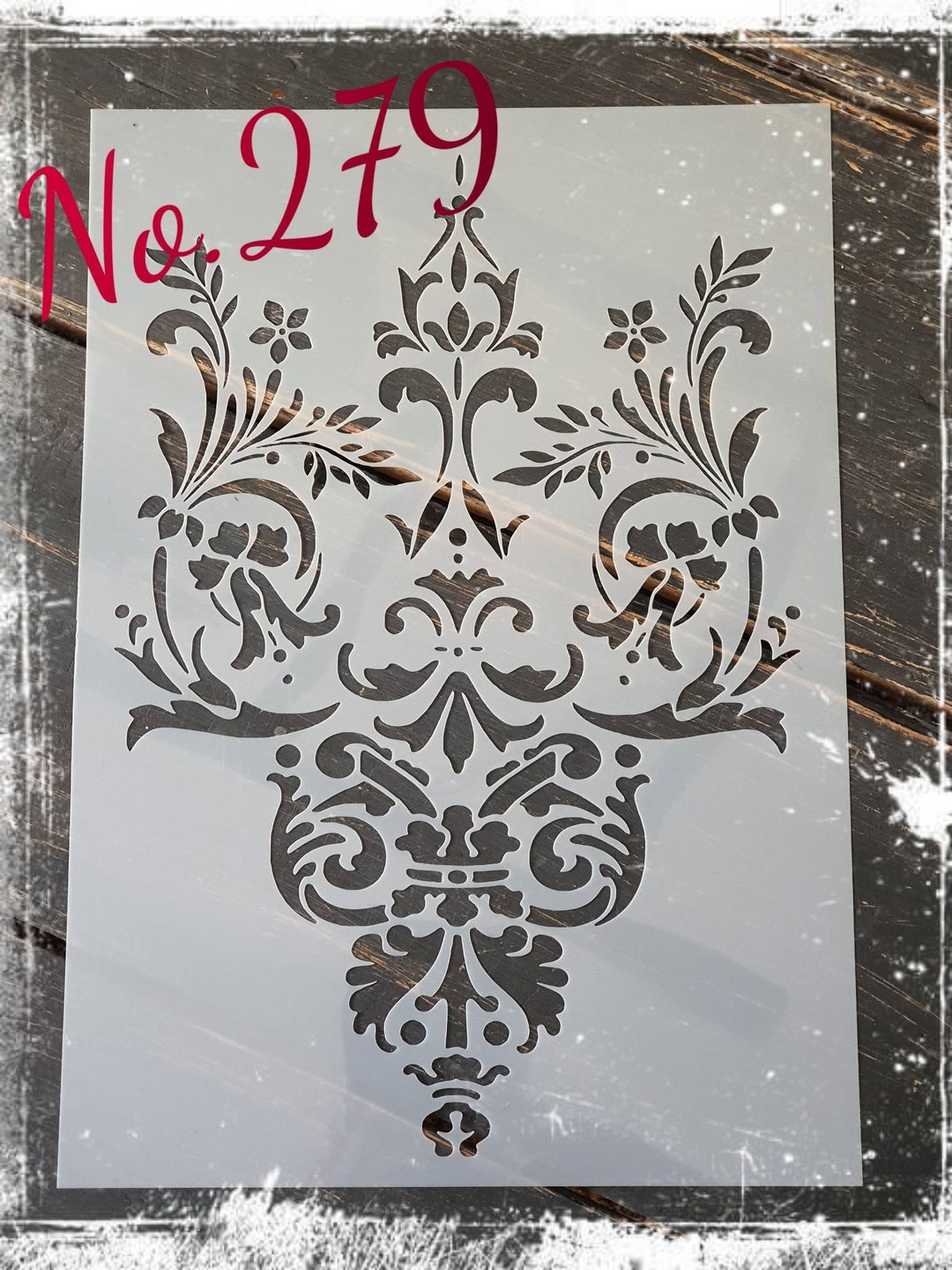 Baroque Stencil #279 - Etsy