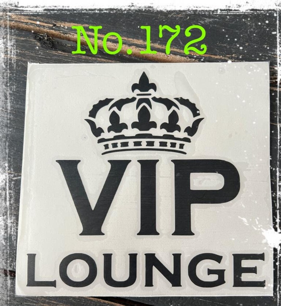 VIP Lounge Large Sticker/decal/pane/window Tattoo - Etsy