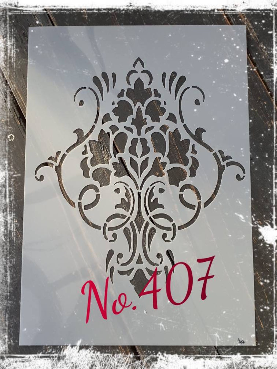 Baroque Pattern Stencil #407 - Etsy UK