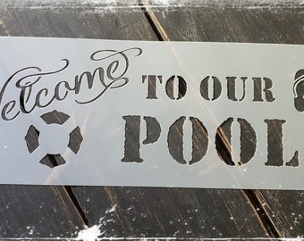 Pool Stencil - Etsy UK