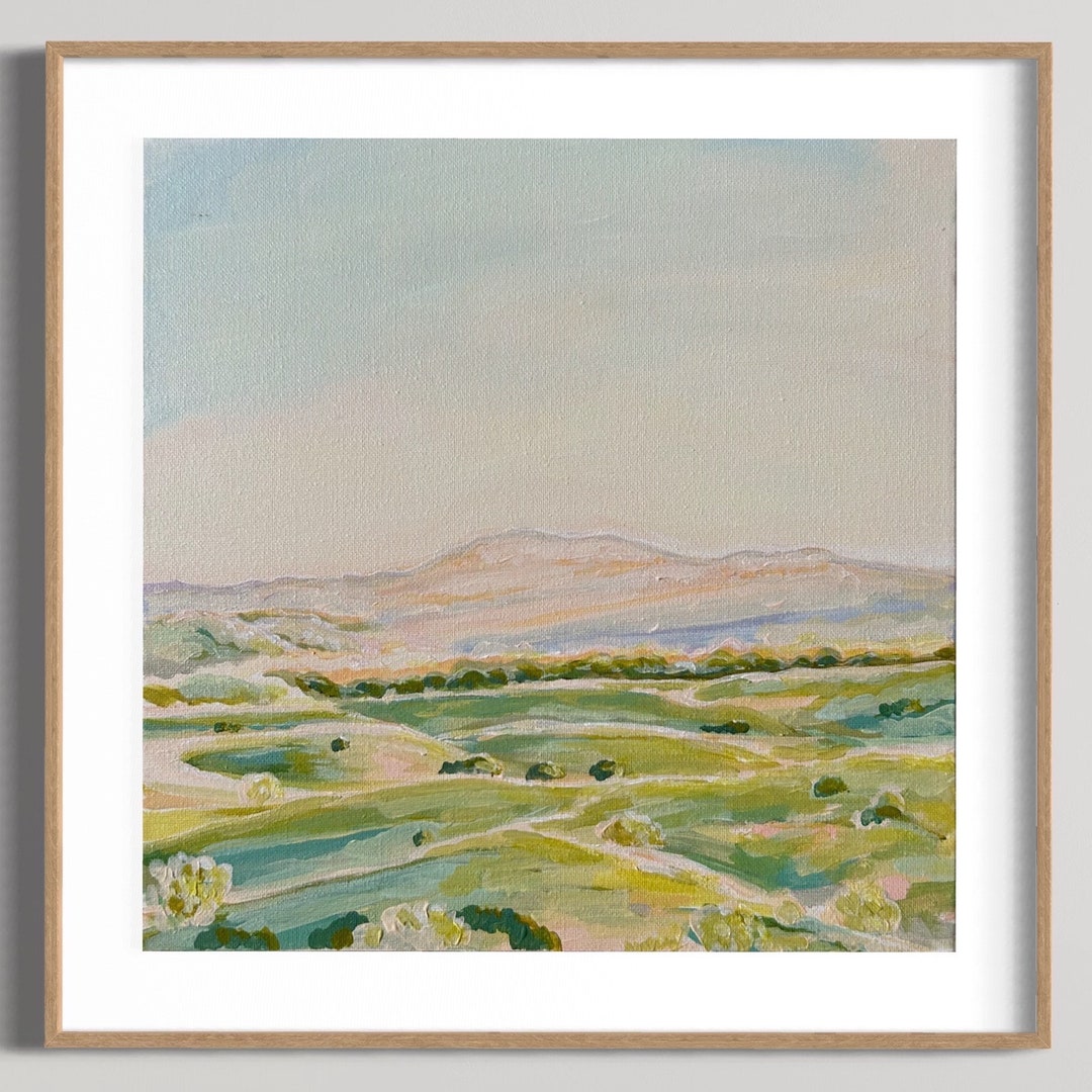 Samford Valley Unframed Print. Australian Landscape Painting, Abstract ...