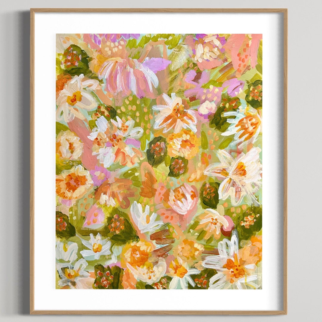 Coastal Australian Native Flower Painting, Abstract Wildflowers - Etsy