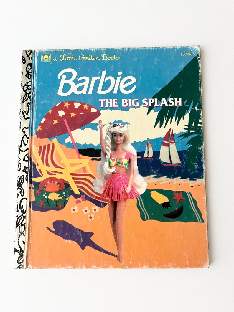 1992 Barbie the Big Splash A Golden Book SPLASH by Barbara Slate ...