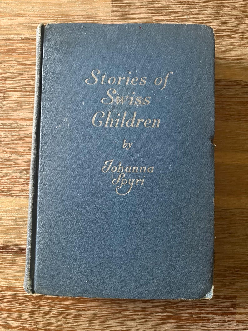 1925 Stories of Swiss Children by Johanna Spyri - Etsy