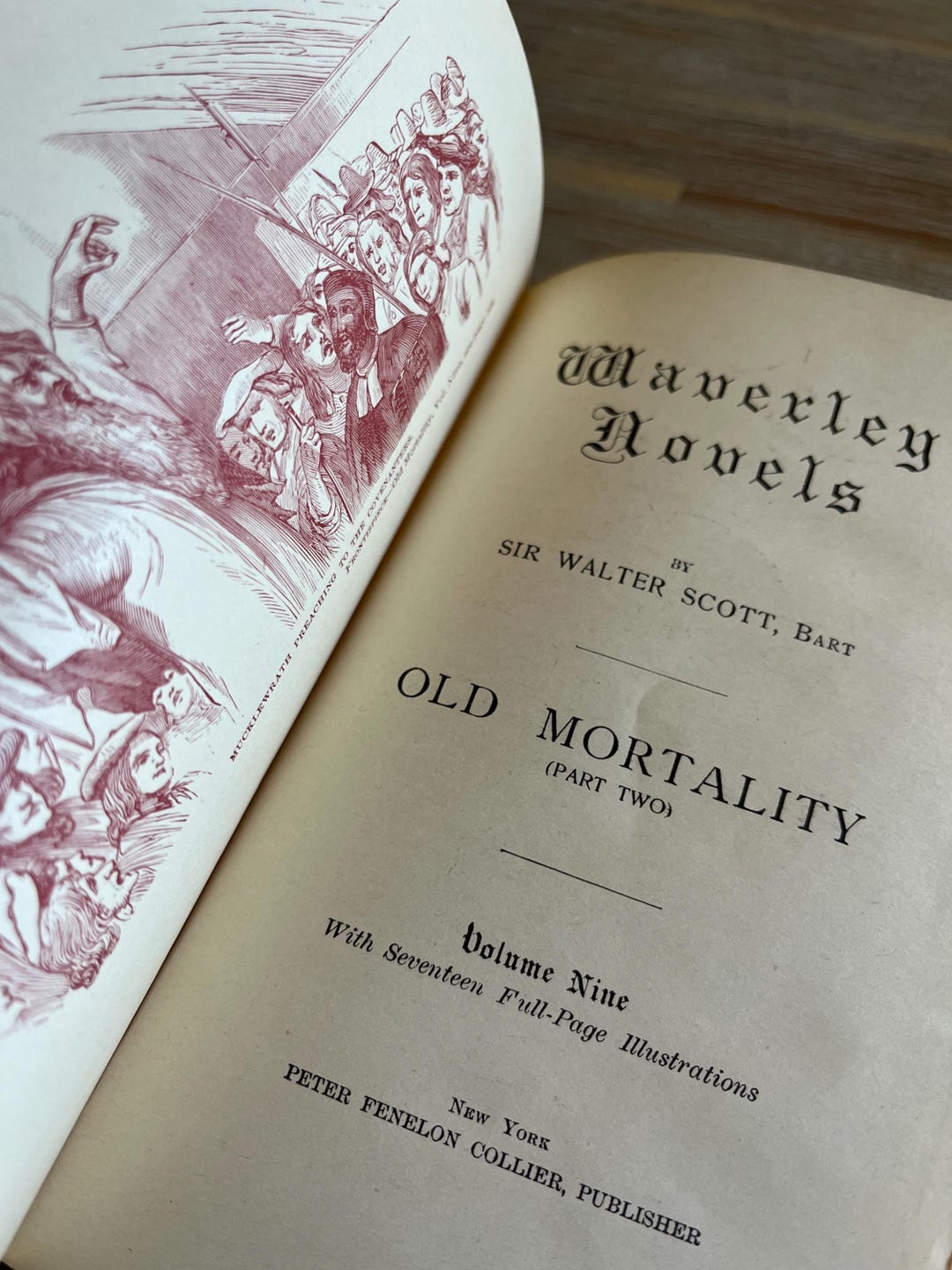 1800s Waverley Novels by Sir Walter Scott Old Mortality Volume 9 Part 2 ...