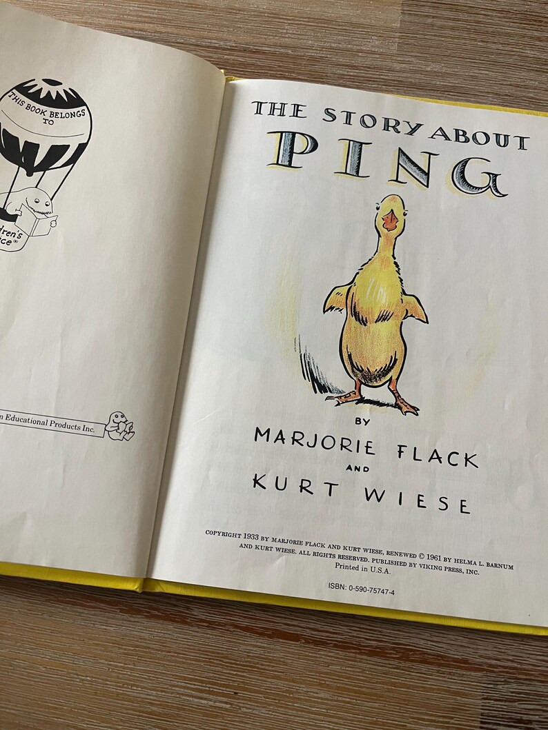 1961 the Story About Ping - Etsy