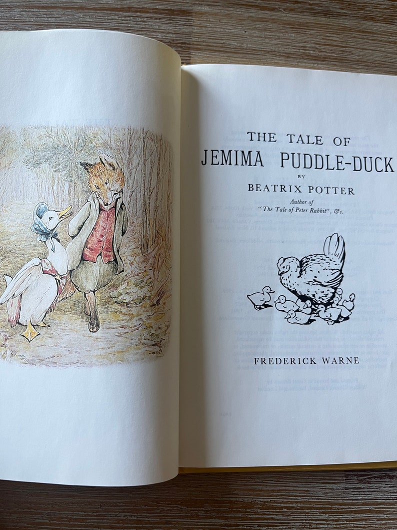 1992 the Tale of Jemima Paddle-duck by Beatrix Potter - Etsy
