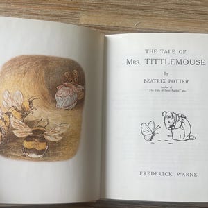 1988 the Tale of Mrs. Tittlemouse by Beatrix Potter - Etsy