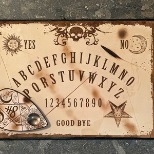 Unique Evil Themed Leather Ouija Board - Etsy