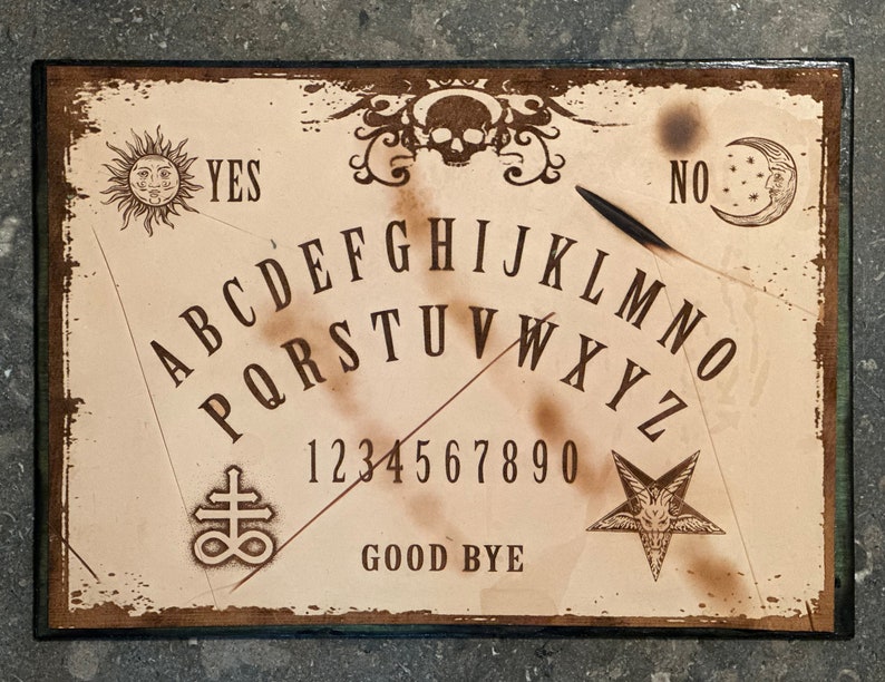 Unique Evil Themed Leather Ouija Board - Etsy