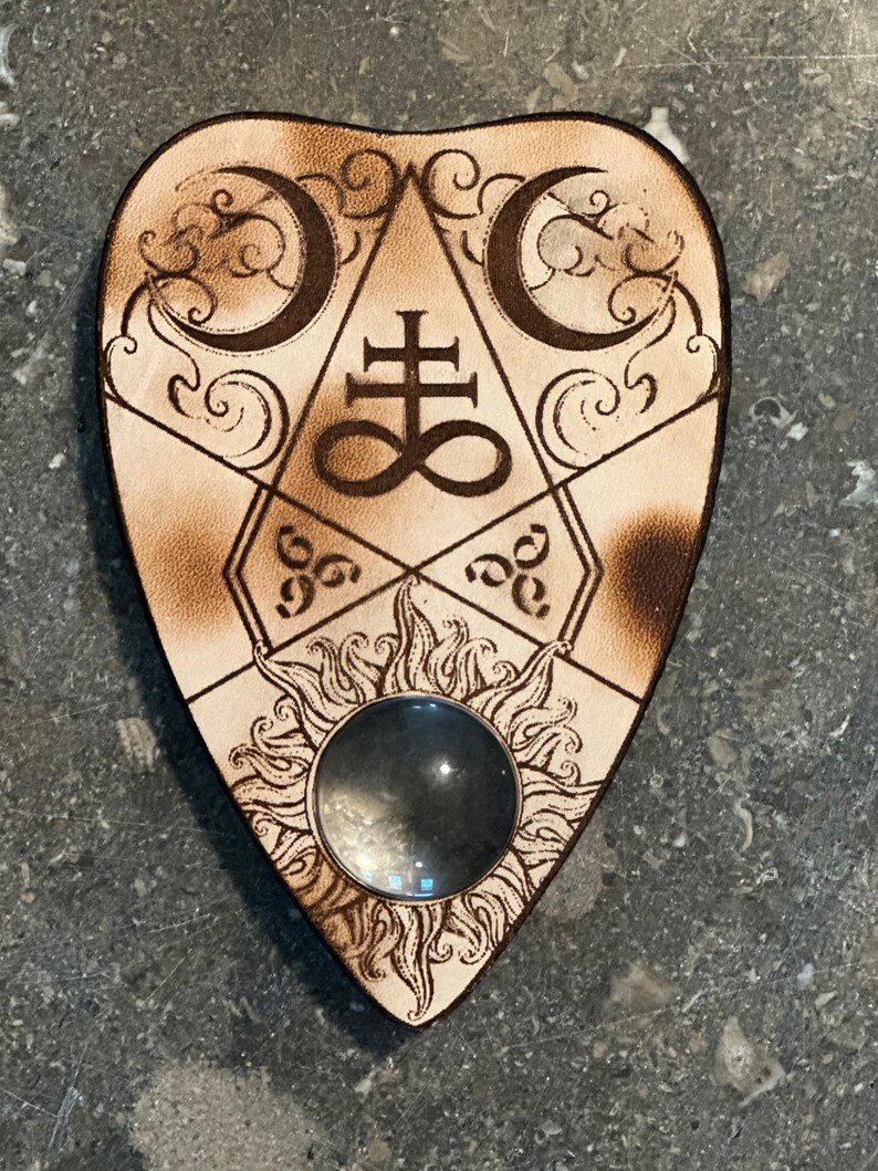 Unique Evil Themed Leather Ouija Board - Etsy